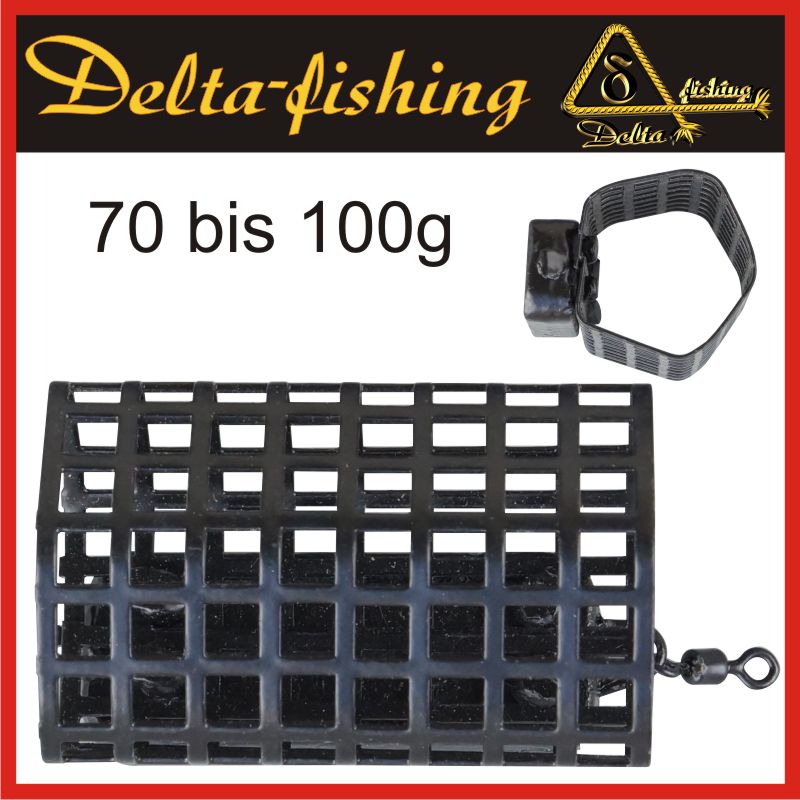 DELTA FISHING Hexa Futterkorb Angel Korb Feeder Korb Blei 70 bis 100G ...